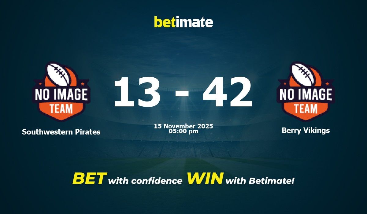 Southwestern Pirates vs Berry Vikings American Football Prediction ...