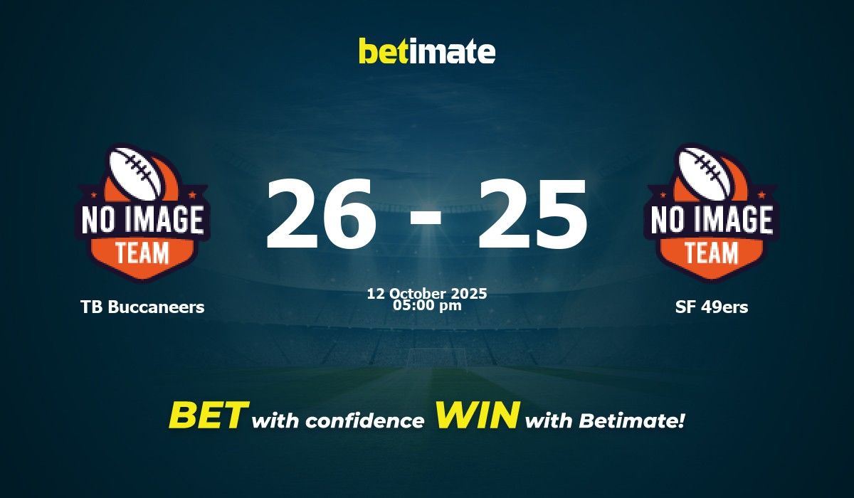 TB Buccaneers vs SF 49ers American Football Prediction, Odds & Betting Tips 10/12/2025