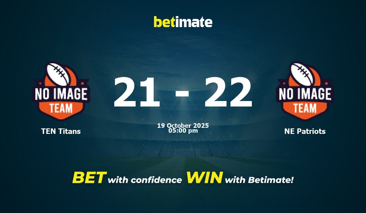 TEN Titans vs NE Patriots American Football Prediction, Odds & Betting ...