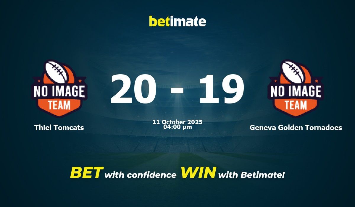 Thiel Tomcats vs Geneva Golden Tornadoes American Football Prediction ...