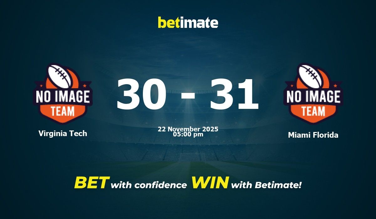 Virginia Tech vs Miami Florida American Football Prediction, Odds ...