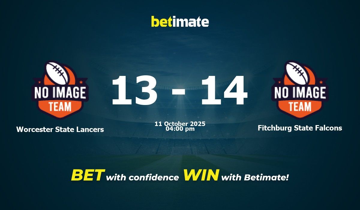 Worcester State Lancers vs Fitchburg State Falcons American Football ...