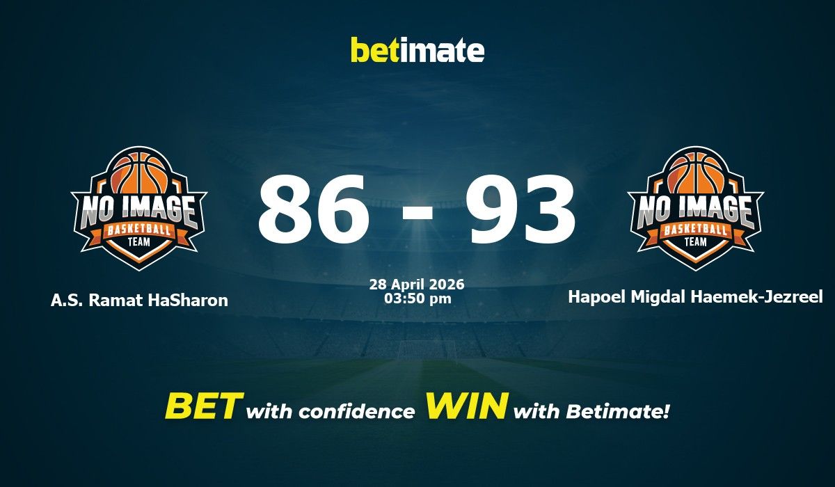 A.S. Ramat HaSharon vs Hapoel Migdal Haemek-Jezreel Basketball ...