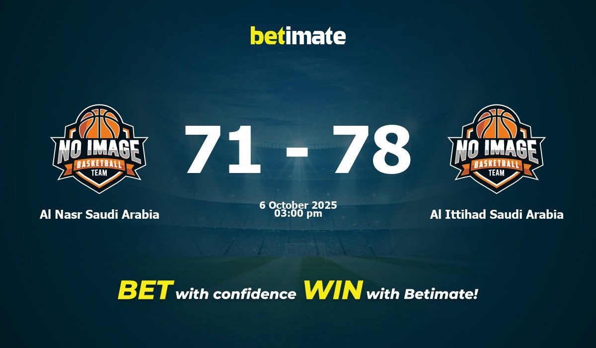 Al Nasr Saudi Arabia vs Al Ittihad Saudi Arabia Basketball Prediction ...