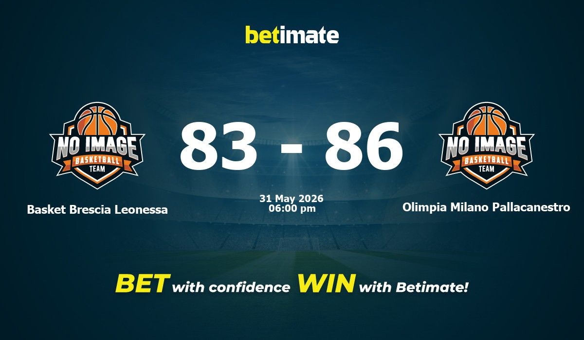 Basket Brescia Leonessa vs Olimpia Milano Pallacanestro Basketball ...