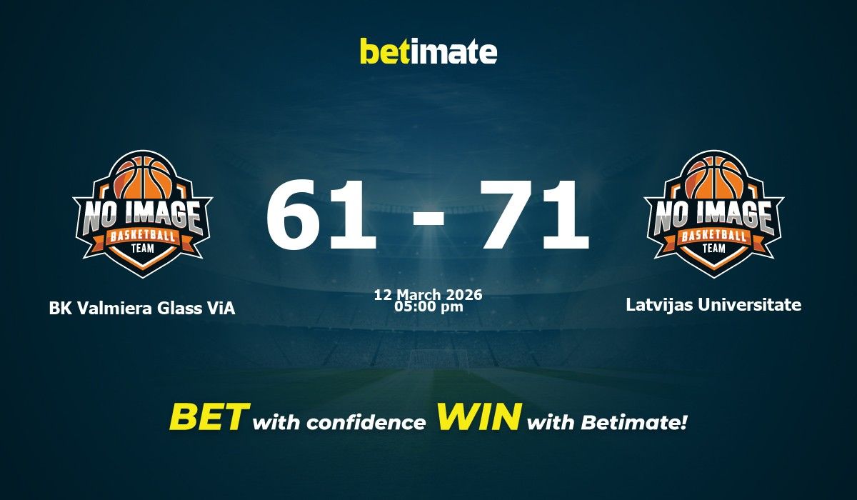 BK Valmiera Glass ViA vs Latvijas Universitate Basketball Prediction ...
