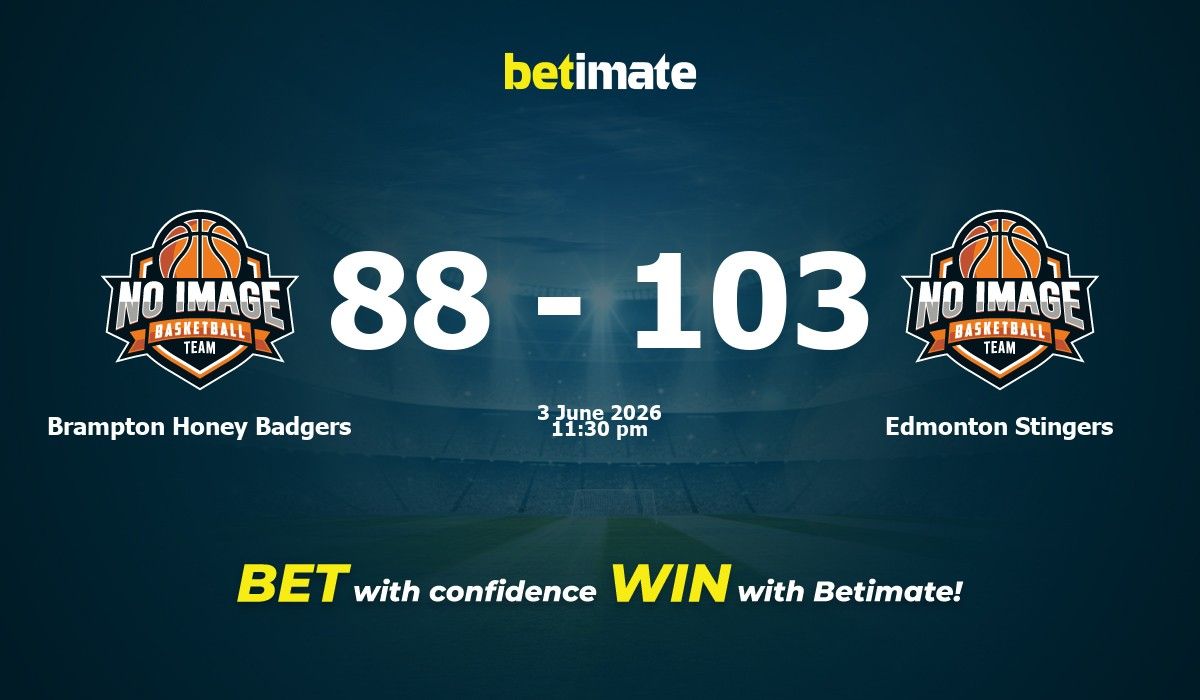 Brampton Honey Badgers vs Edmonton Stingers Basketball Prediction, Odds ...