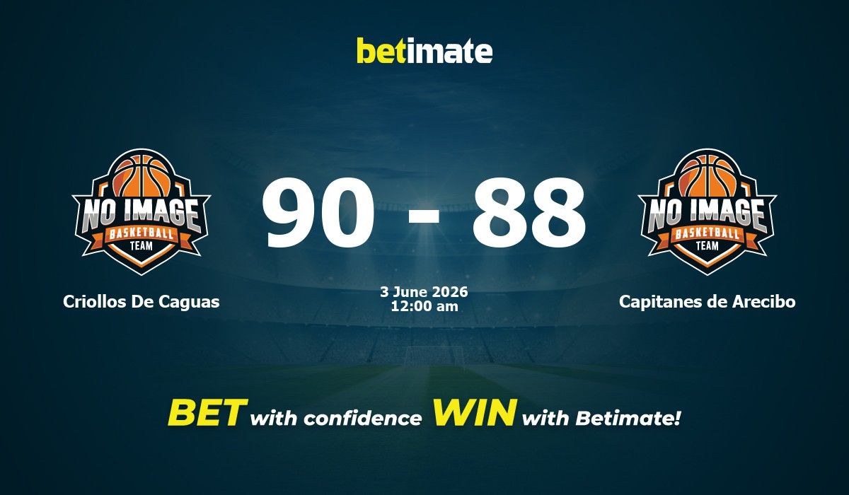 Criollos De Caguas vs Capitanes de Arecibo Basketball Prediction, Odds ...