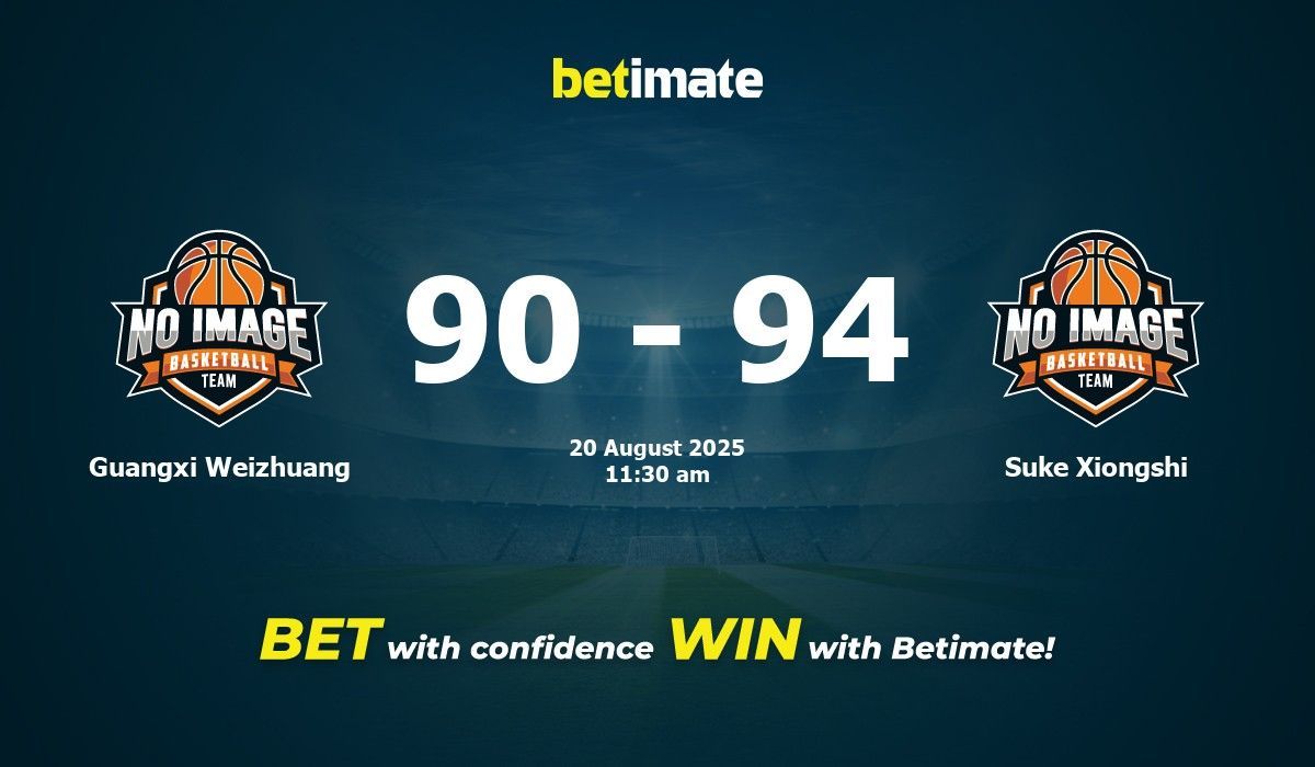 Guangxi Weizhuang vs Suke Xiongshi Basketball Prediction, Odds & Betting Tips 08/20/2025
