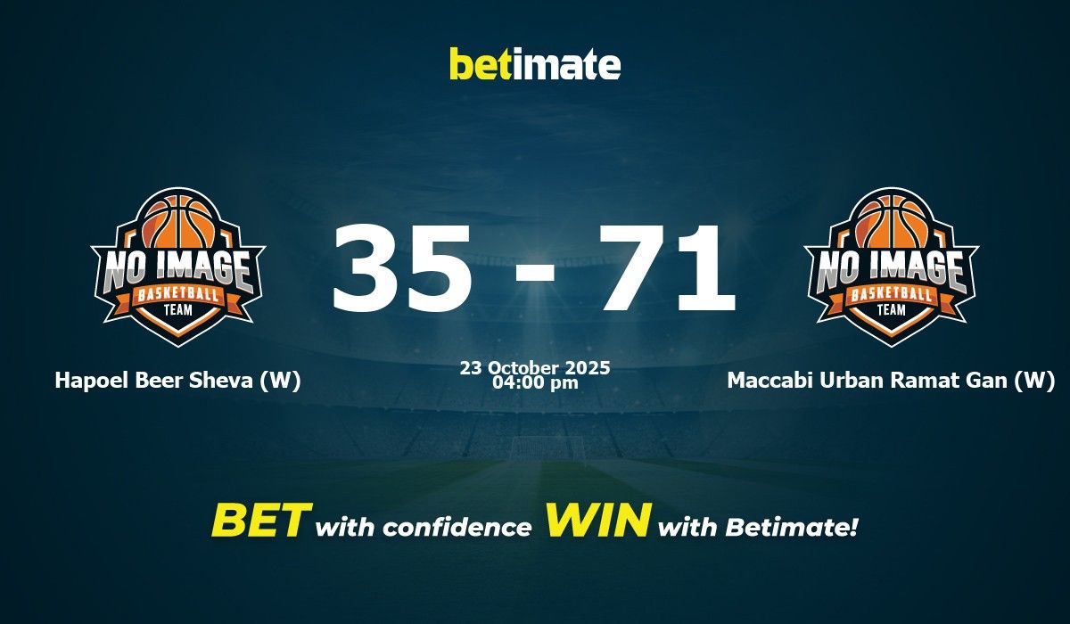 Hapoel Beer Sheva (W) vs Maccabi Urban Ramat Gan (W) Basketball Prediction, Odds & Betting Tips ...