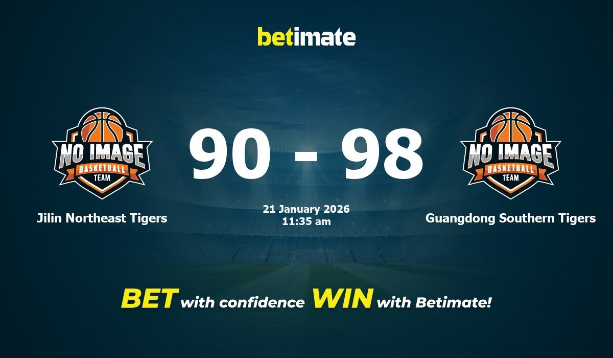 Jilin Northeast Tigers vs Guangdong Southern Tigers Basketball ...