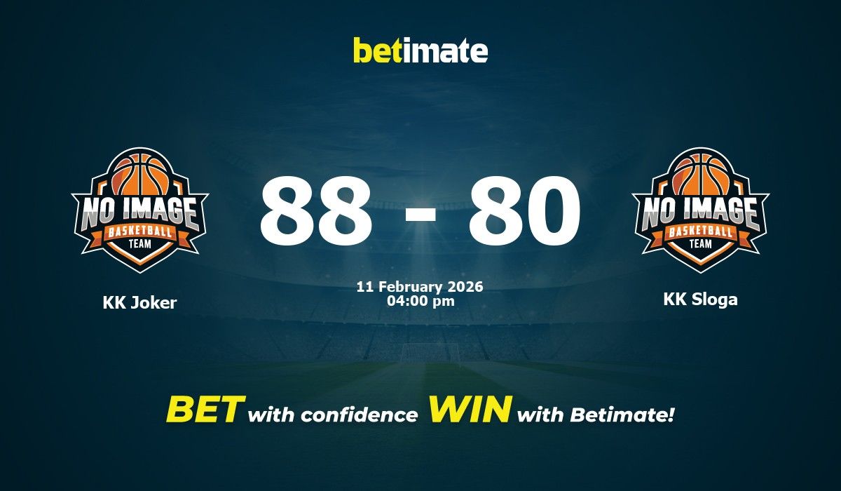 KK Joker vs KK Sloga Basketball Prediction, Odds & Betting Tips 02/11/2026