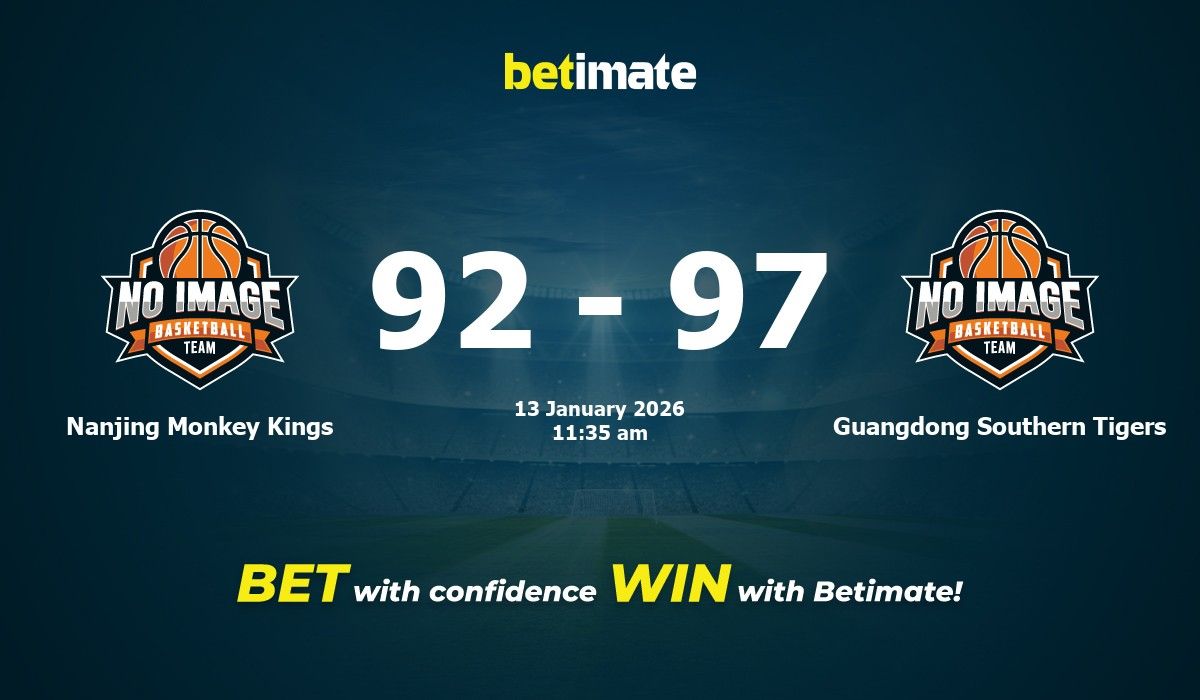 Nanjing Monkey Kings vs Guangdong Southern Tigers Basketball Prediction ...