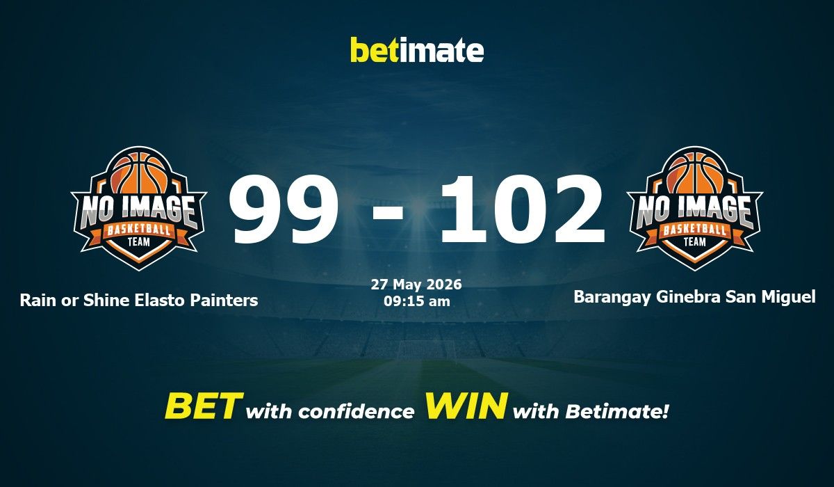 Rain or Shine Elasto Painters vs Barangay Ginebra San Miguel Basketball ...