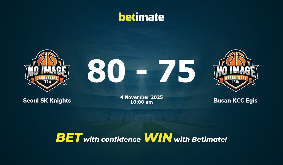 Seoul SK Knights vs Busan KCC Egis Basketball Prediction, Odds ...