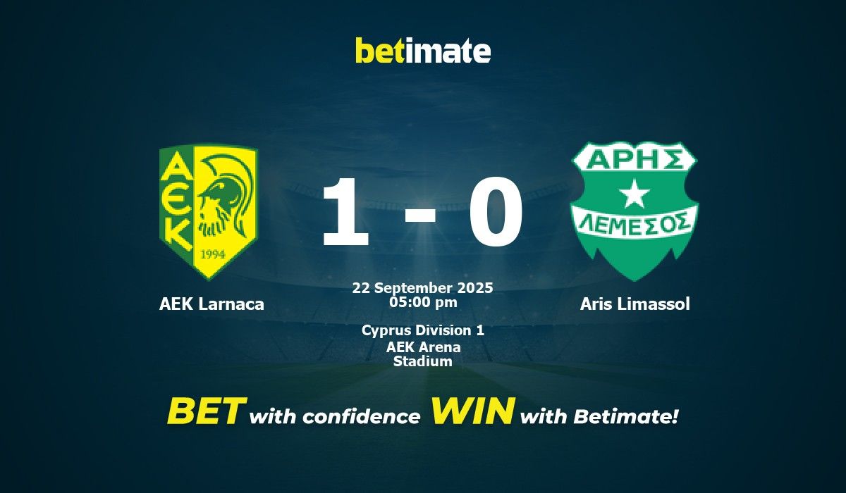 AEK Larnaca vs. Aris Limassol – Vorhersage, Quoten & Wett-Tipps 22.09.2025