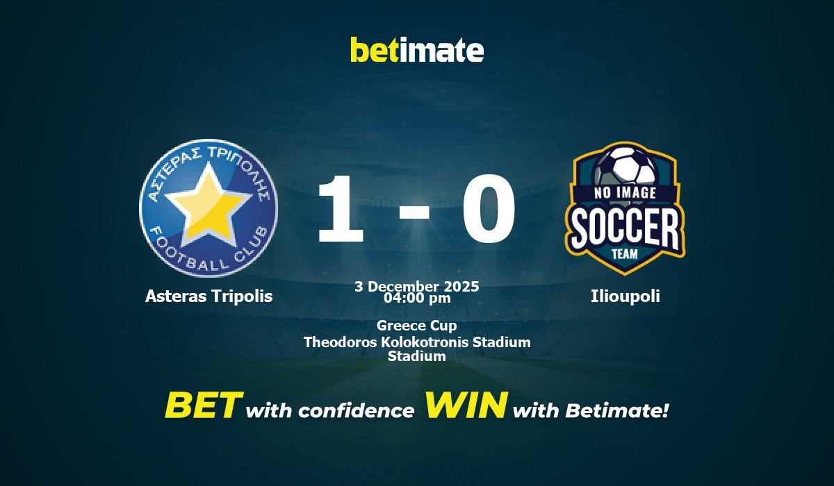 Asteras Tripolis vs. Ilioupoli Vorhersage, Quoten und Wetttipps 12.03.2025
