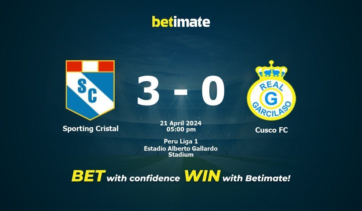 Sporting Cristal gegen Cusco FC Vorhersage, Quoten und Wetttipps 21.04.2024