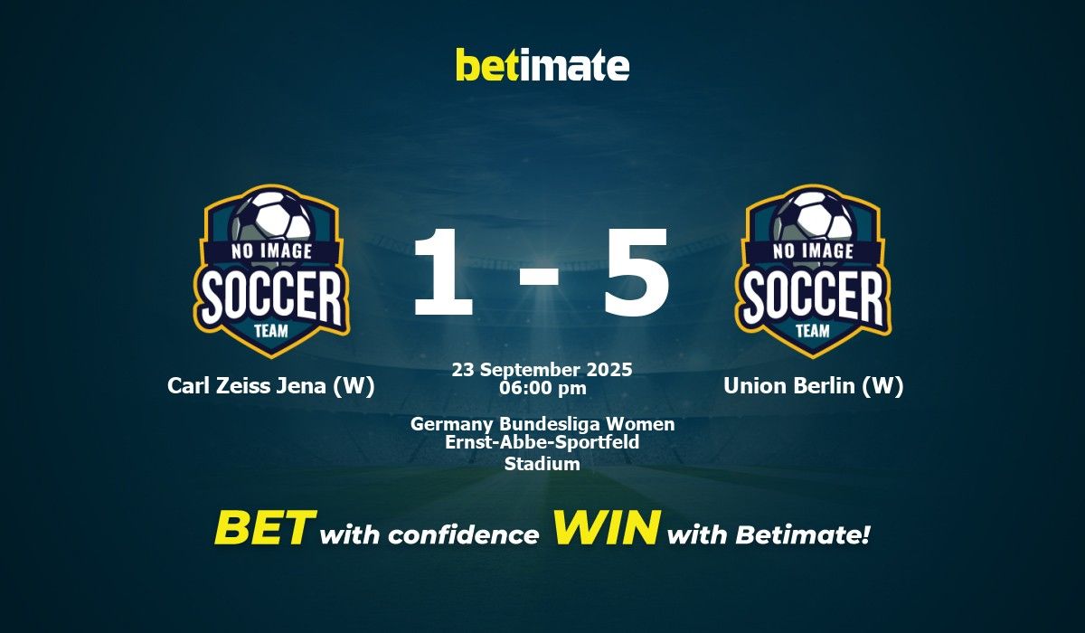 Carl Zeiss Jena (K) vs Union Berlin (K) Forudsigelser, odds og spiltips ...