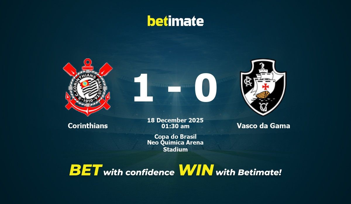 Corinthians vs Vasco da Gama Forudsigelser, Odds & Spiltips 18/12/2025