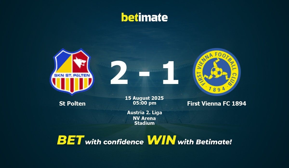 St Polten vs First Wien FC 1894 Forudsigelse, odds og spiltips 15/08/2025