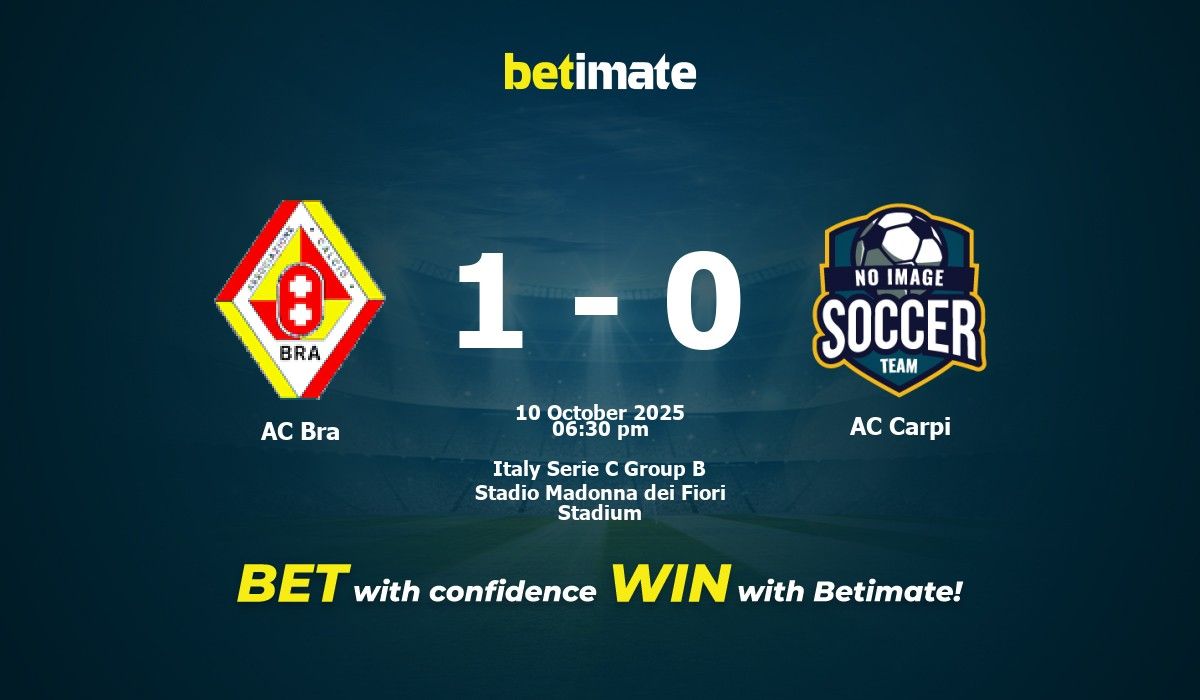 AC Bra vs AC Carpi Prediction, Odds & Betting Tips 10/10/2025