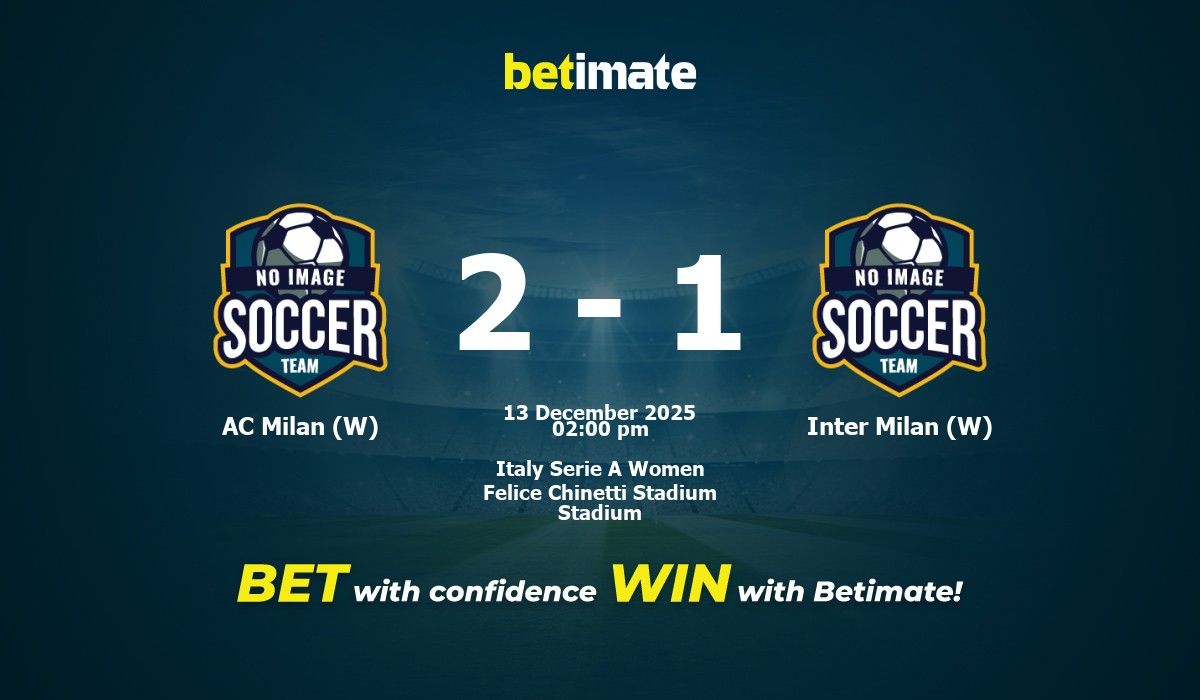 AC Milan (W) vs Inter Milan (W) Prediction, Odds & Betting Tips 12/13/2025