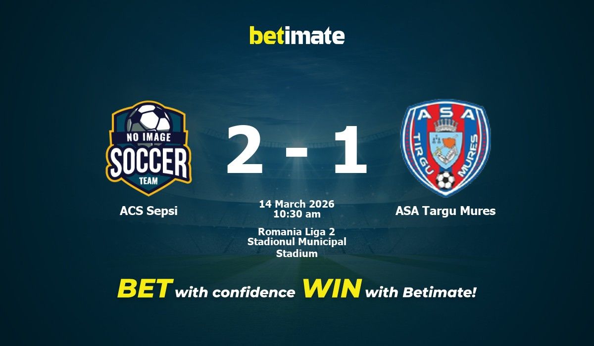 ACS Sepsi vs ASA Targu Mures Prediction, Odds & Betting Tips 03/14/2026