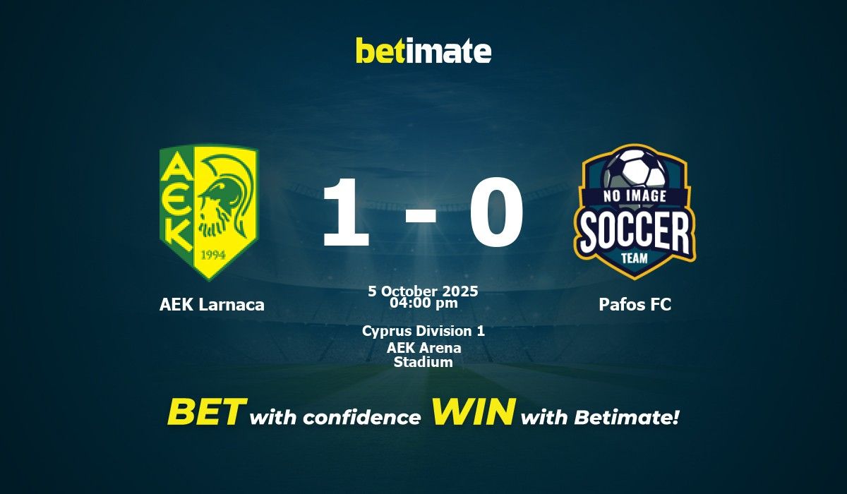 AEK Larnaca vs Pafos FC Prediction, Odds & Betting Tips 10/05/2025