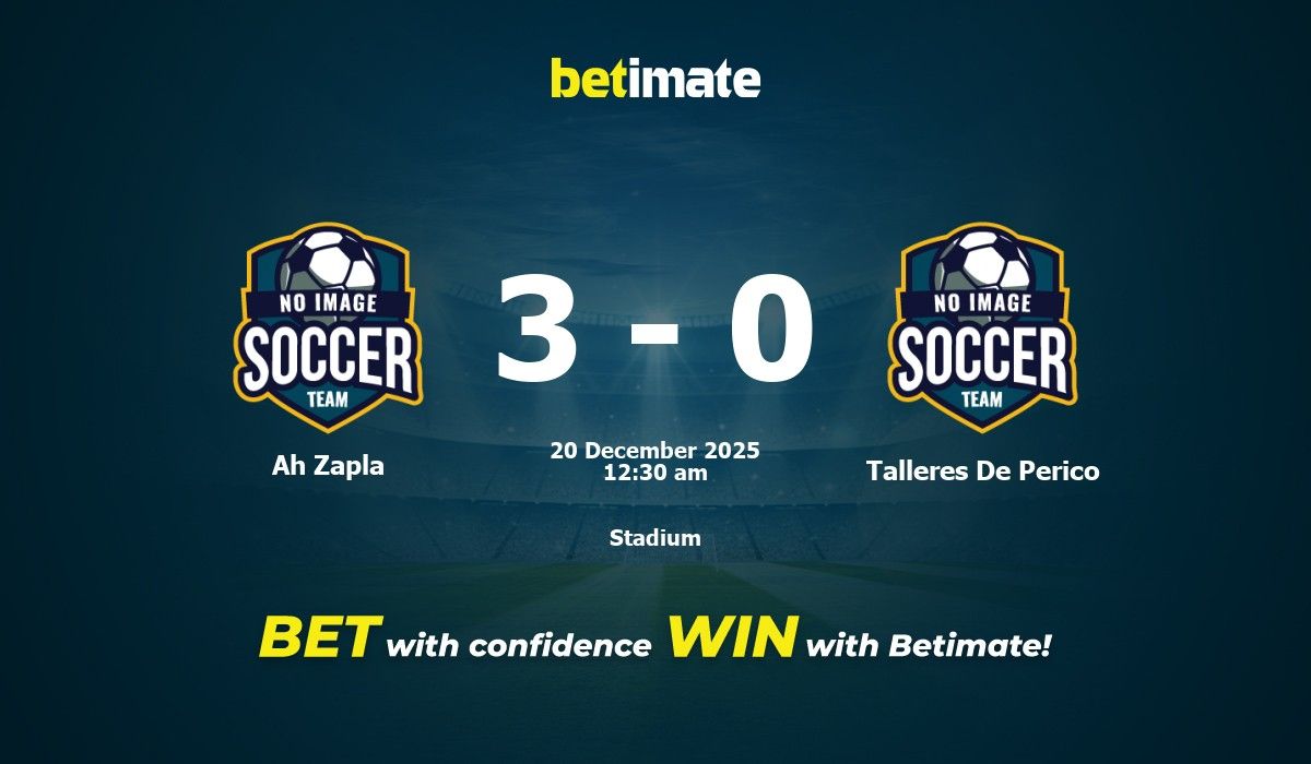 Ah Zapla vs Talleres De Perico Prediction, Odds & Betting Tips 12/20/2025