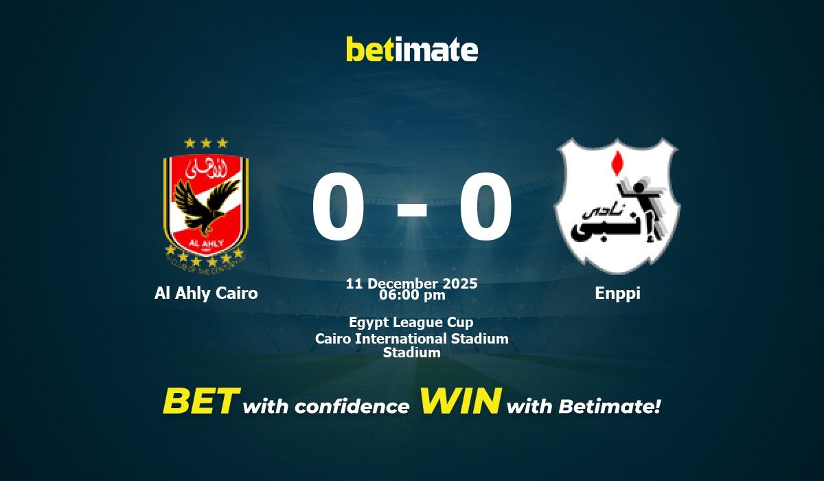 Al Ahly Cairo vs Enppi Prediction, Odds & Betting Tips 12/11/2025