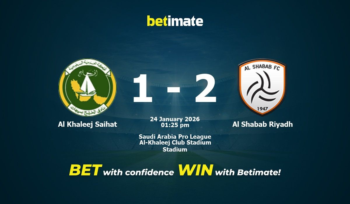Al Khaleej Saihat vs Al Shabab Riyadh Prediction, Odds & Betting Tips ...