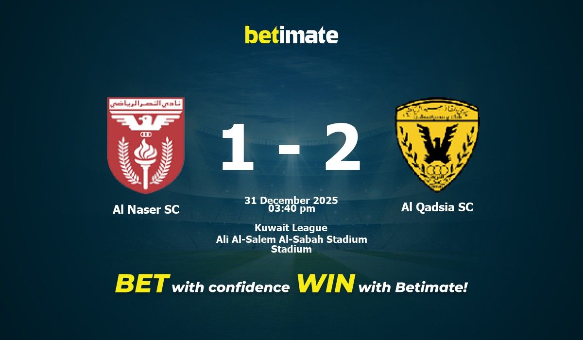 Al Naser SC vs Al Qadsia SC Prediction, Odds & Betting Tips 12/31/2025
