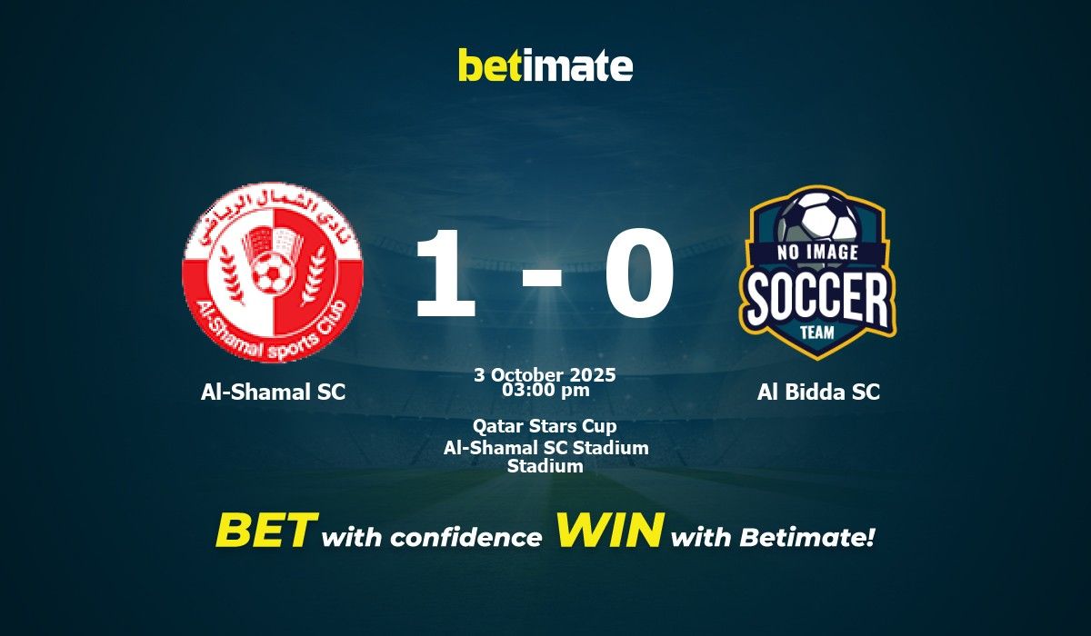 Al-Shamal SC vs Al Bidda SC Prediction, Odds & Betting Tips 10/03/2025