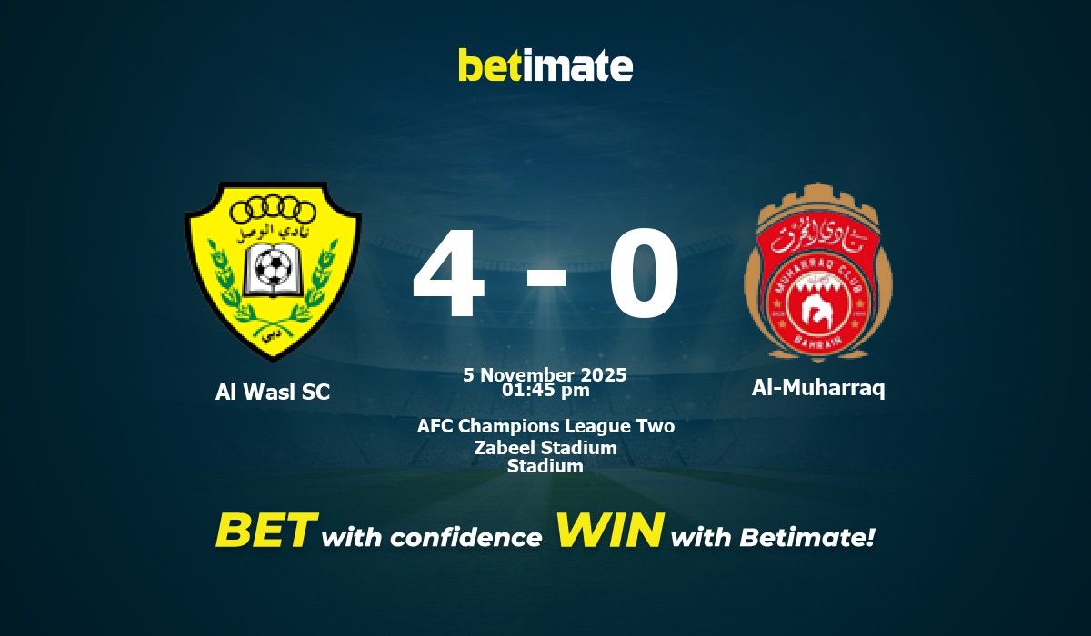 Al Wasl SC vs Al-Muharraq Prediction, Odds & Betting Tips 11/05/2025