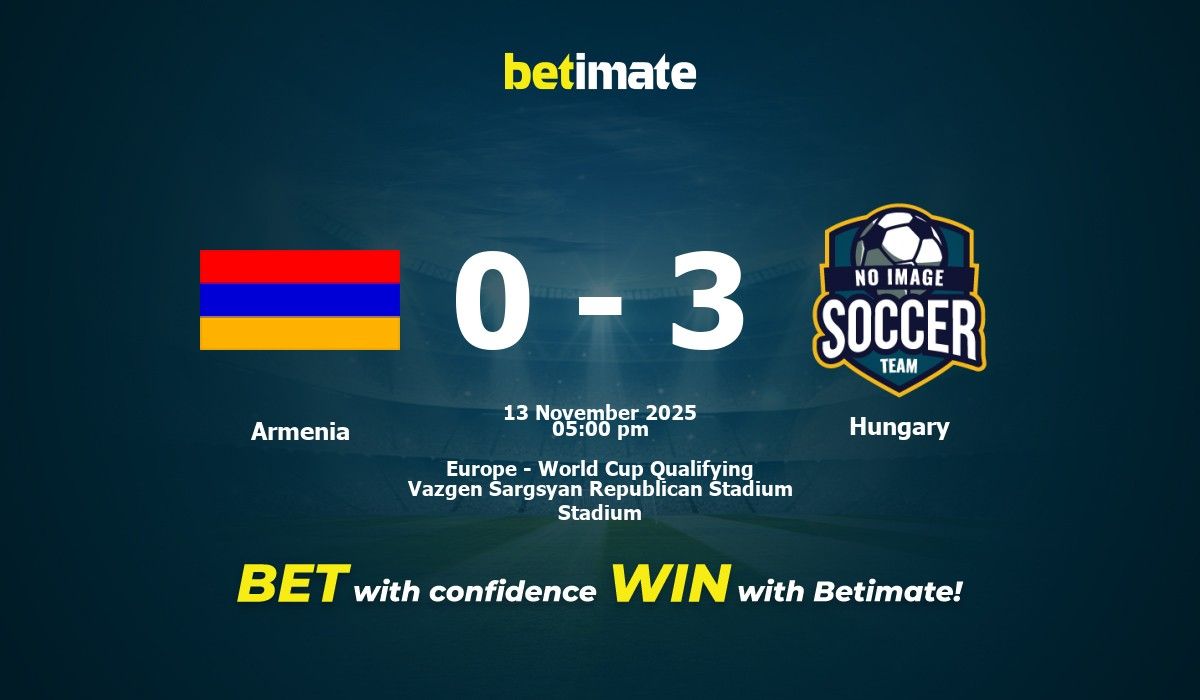 Armenia vs Hungary Prediction, Odds & Betting Tips 11/13/2025