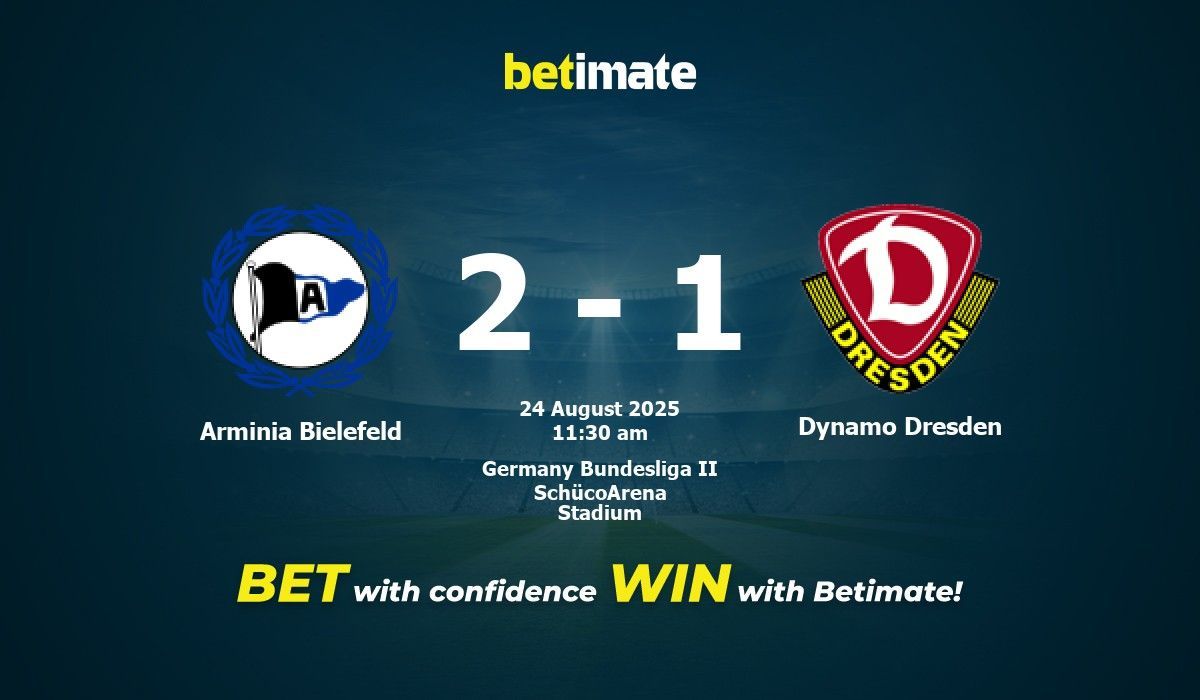 Arminia Bielefeld vs Dynamo Dresden Prediction, Odds & Betting Tips 08 ...