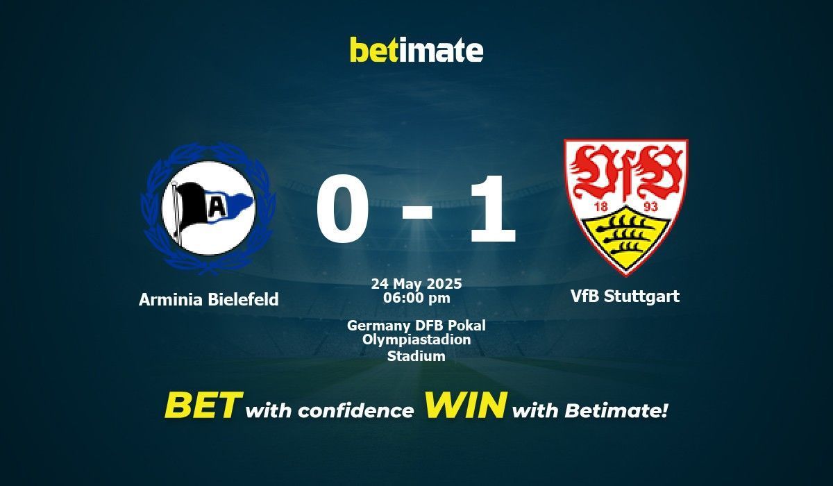 Arminia Bielefeld vs VfB Stuttgart Prediction, Odds & Betting Tips 05/24/2025