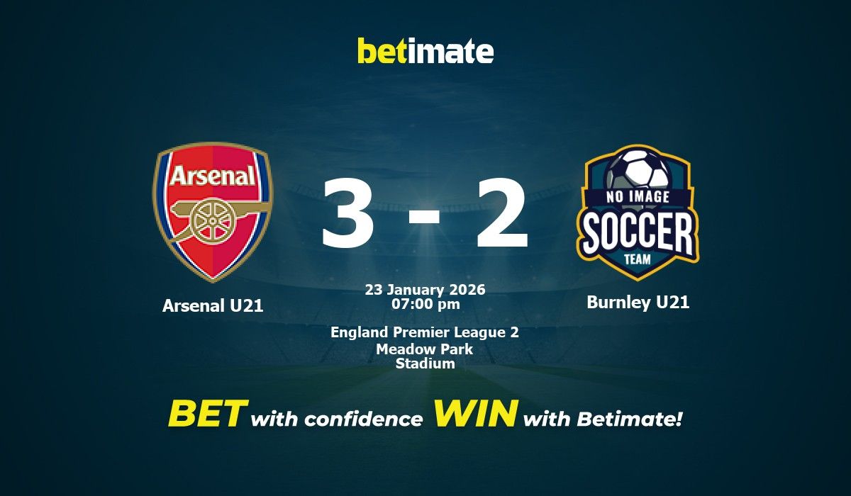 Arsenal U21 vs Burnley U21 Prediction, Odds & Betting Tips 01/23/2026