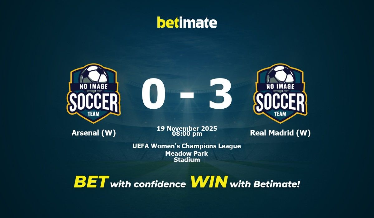 Arsenal (W) vs Real Madrid (W) Prediction, Odds & Betting Tips 11/19/2025