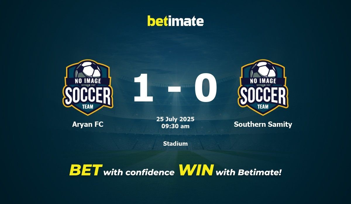 Aryan FC vs Southern Samity Prediction, Odds & Betting Tips 07/25/2025