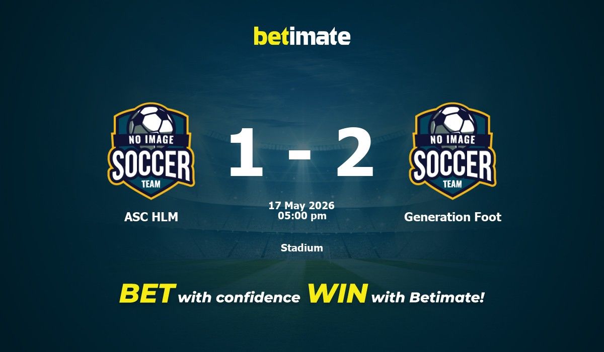 ASC HLM vs Generation Foot Prediction, Odds & Betting Tips 05/17/2026
