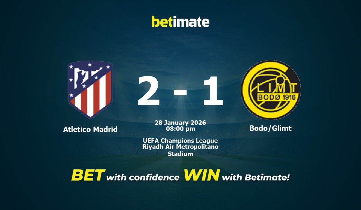 Atletico Madrid vs Bodo/Glimt Prediction, Odds & Betting Tips 01/28/2026