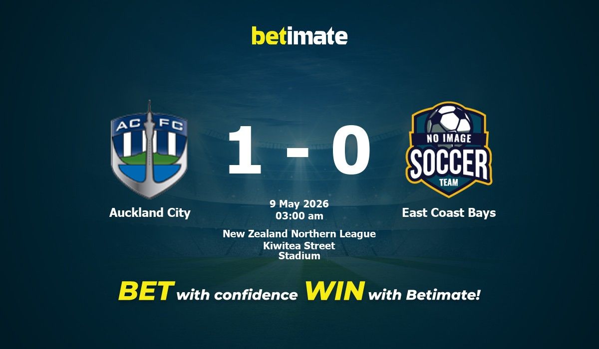 Auckland City vs East Coast Bays Prediction, Odds & Betting Tips 05/09/2026