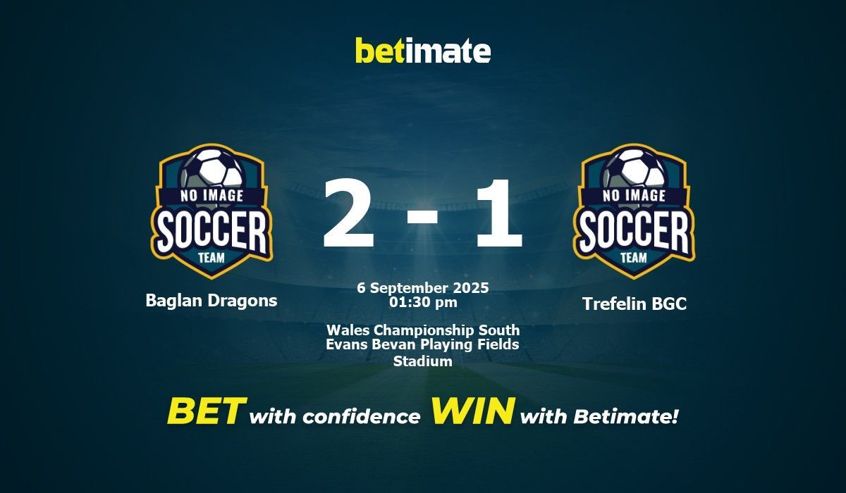 Baglan Dragons vs Trefelin BGC Prediction, Odds & Betting Tips 09/06/2025