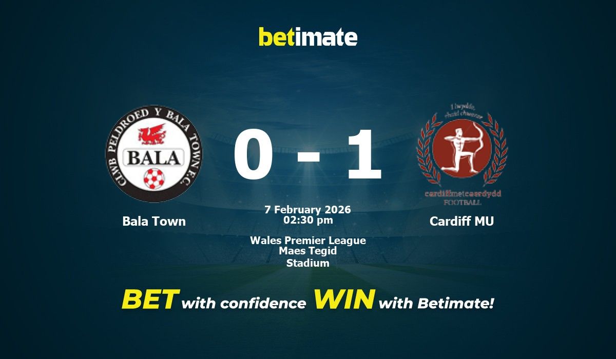 Bala Town vs Cardiff MU Prediction, Odds & Betting Tips 02/07/2026