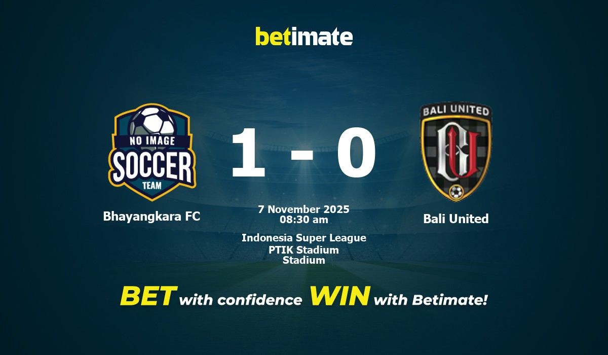 Bhayangkara FC vs Bali United Prediction, Odds & Betting Tips 11/07/2025