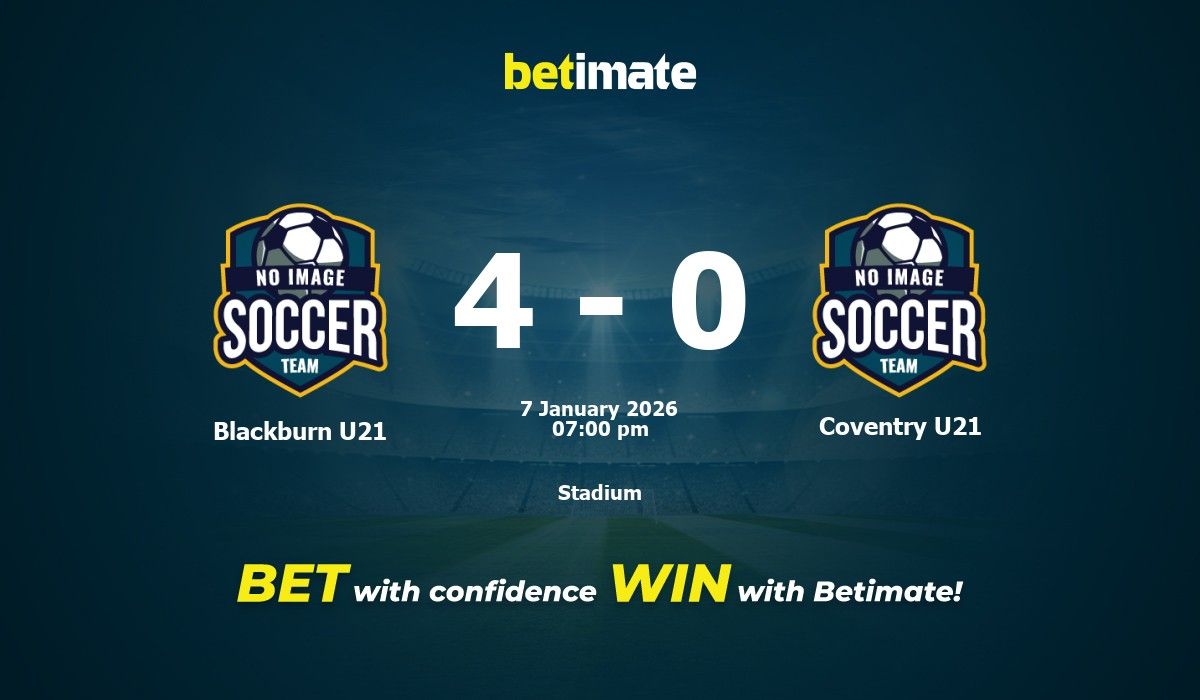 Blackburn U21 vs Coventry U21 Prediction, Odds & Betting Tips 01/07/2026