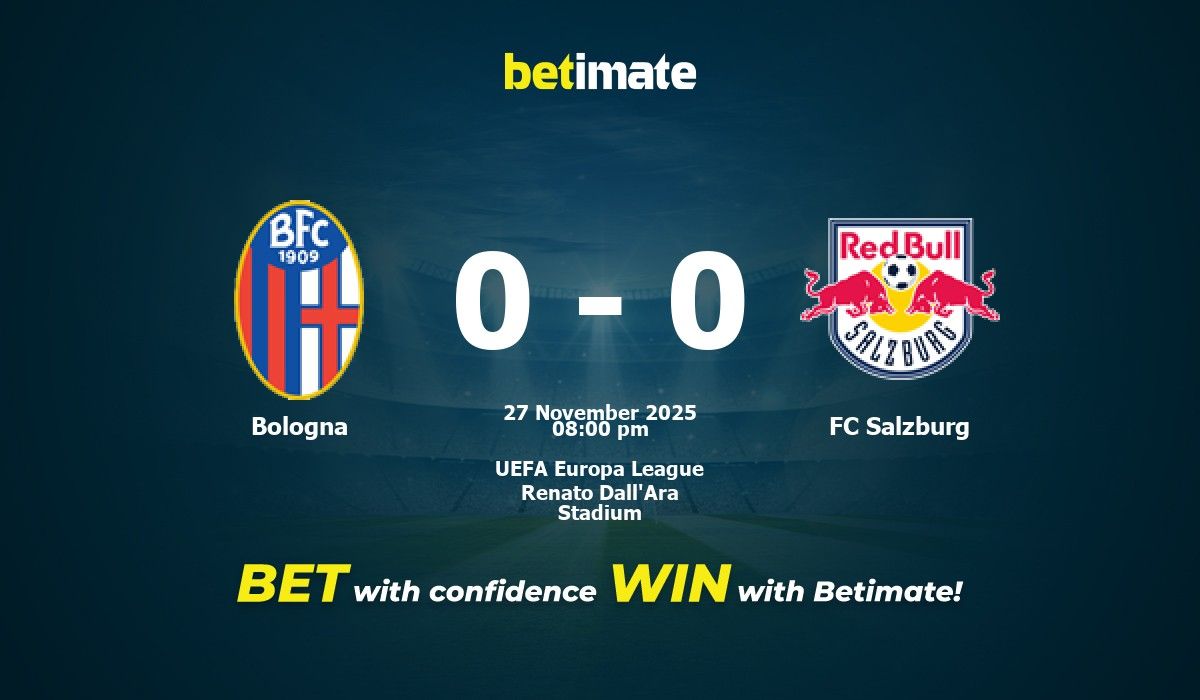 Bologna vs FC Salzburg Prediction, Odds & Betting Tips 11/27/2025