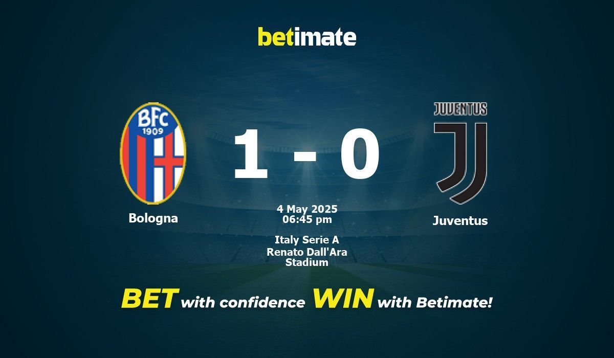 Bologna vs Juventus Prediction, Odds & Betting Tips 05/04/2025